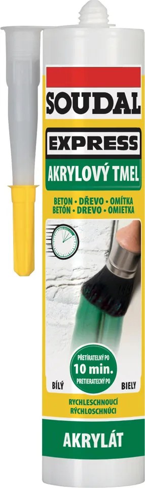 Express akrylový tmel Soudal 280ml, bílý