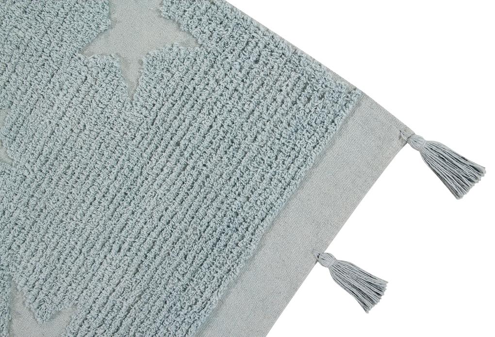 Lorena Canals koberce Přírodní koberec, ručně tkaný Hippy Stars Aqua Blue  - 120x175 cm