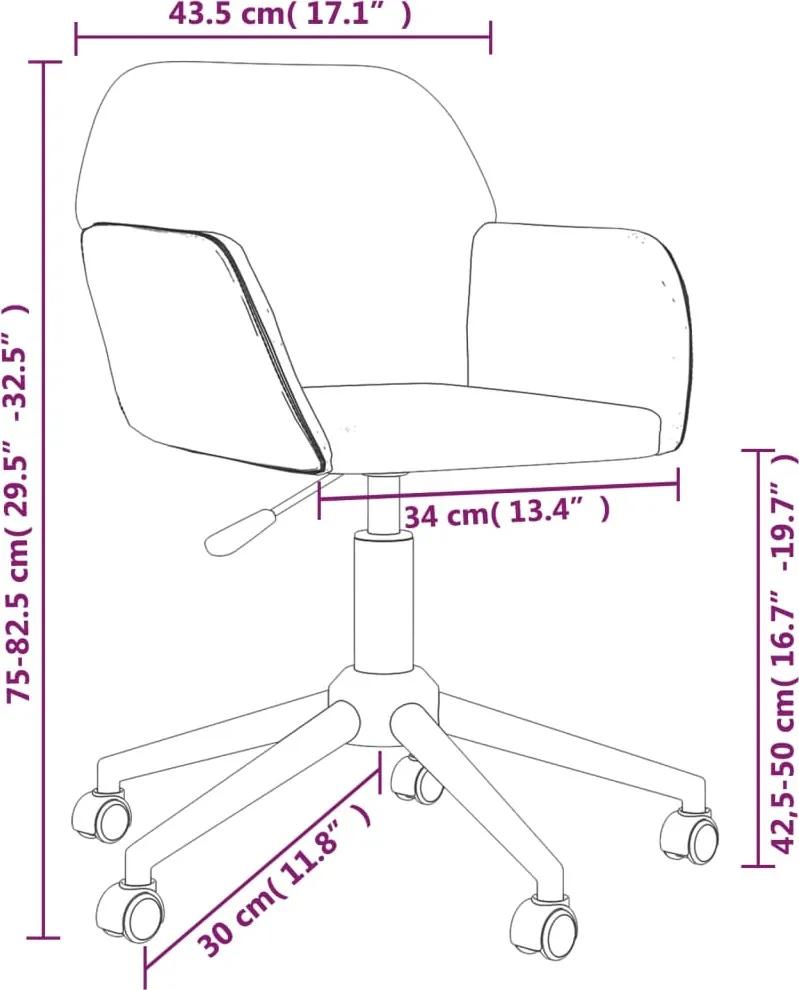 vidaXL Otočné jídelní židle 2 ks textil [3103087] Barva: Černá