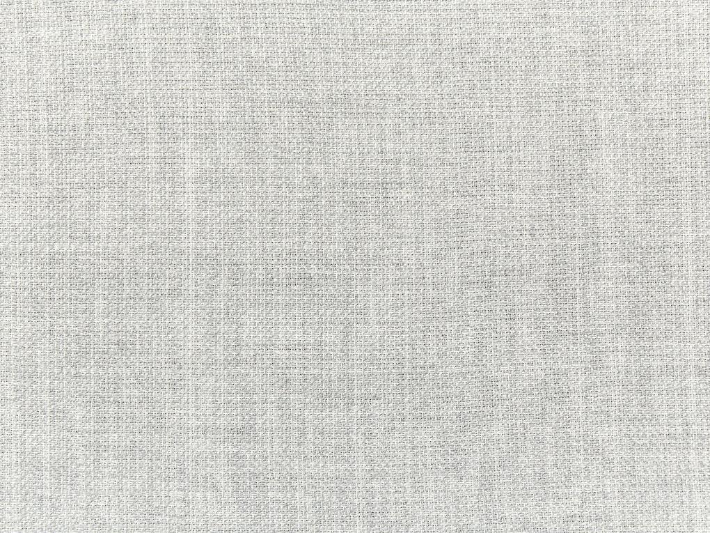 Lněná lenoška levostranná  šedá APRICA Beliani
