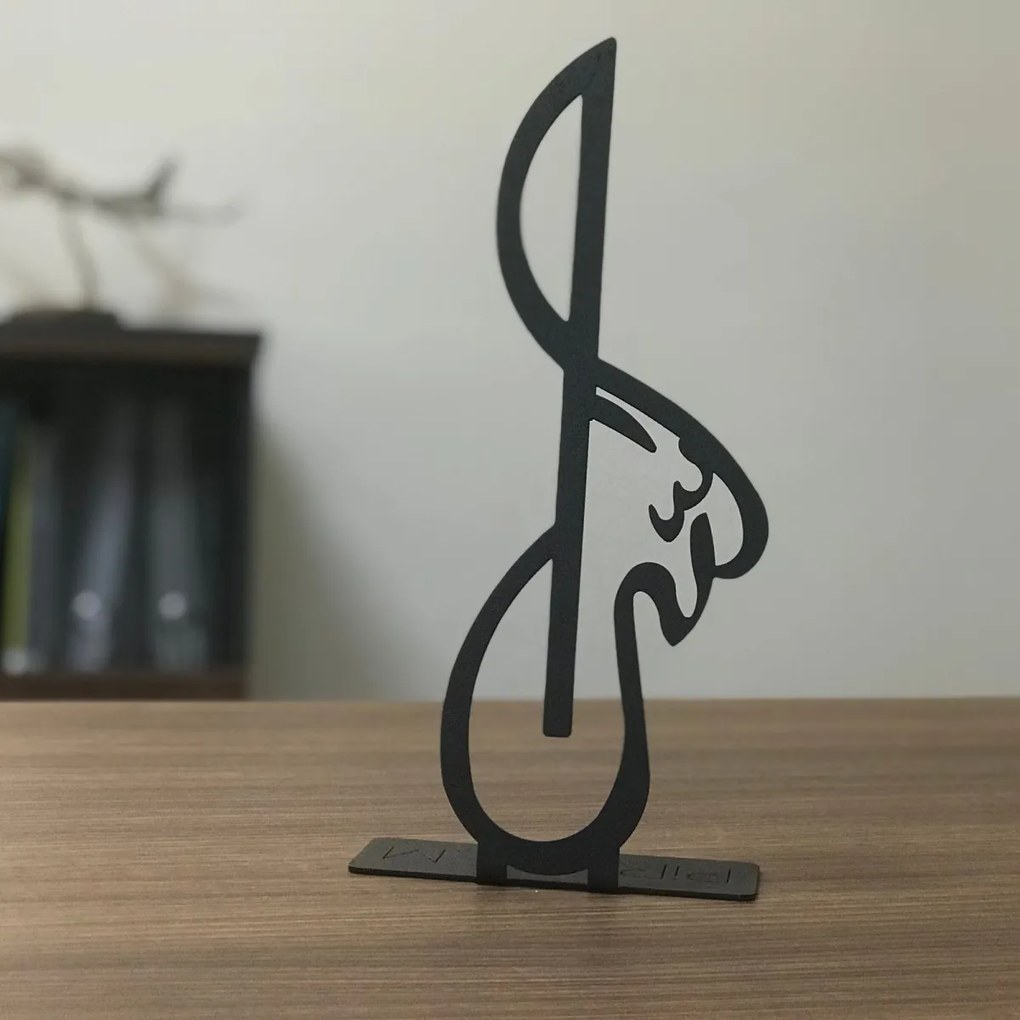Dekorativní předmět ALLAH černý