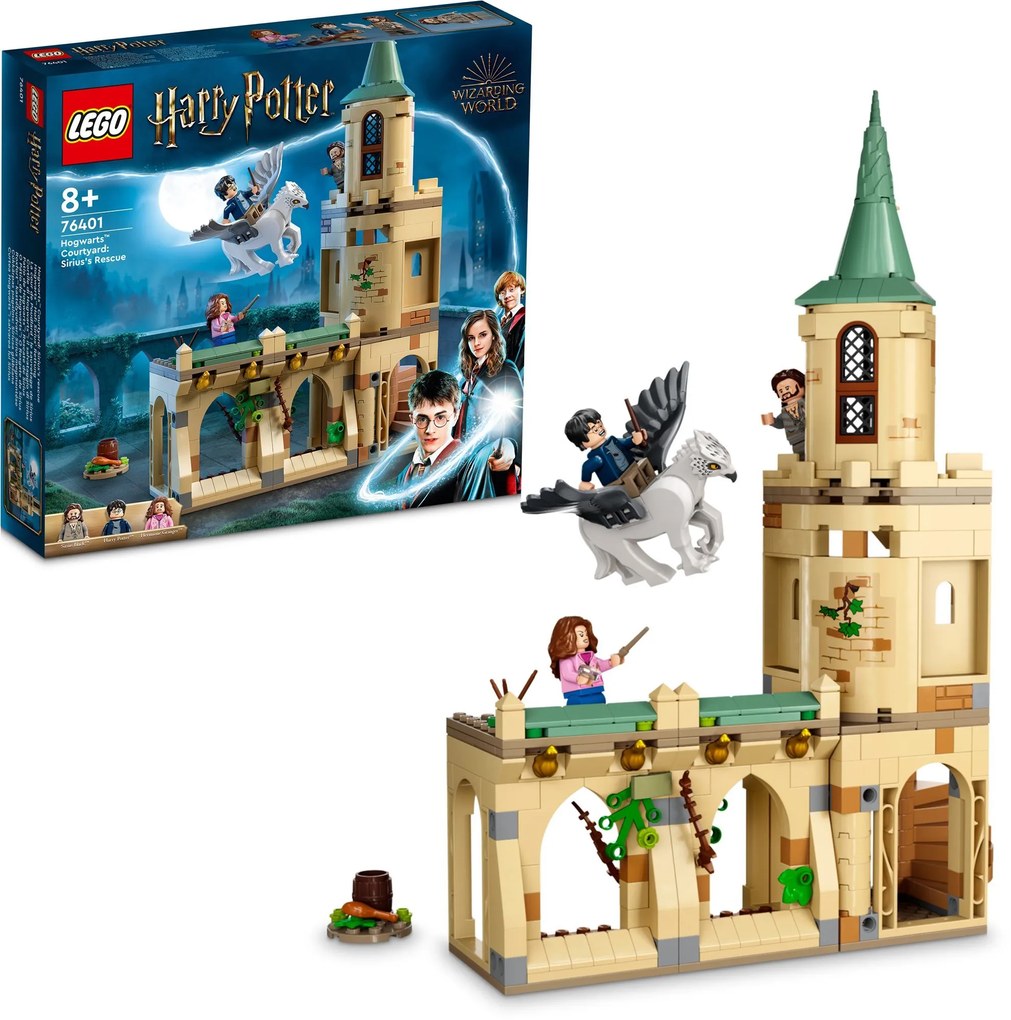 Lego stavebnice lego harry potter 76401 bradavické nádvoří: siriusova záchrana