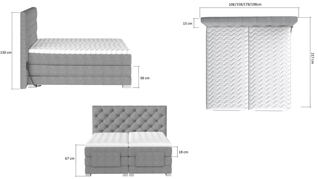 BOXSPRING HABRIN 90/200 (Grande 81)