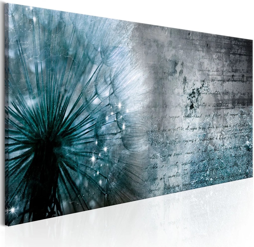 Obraz - Blue Dandelion 150x50