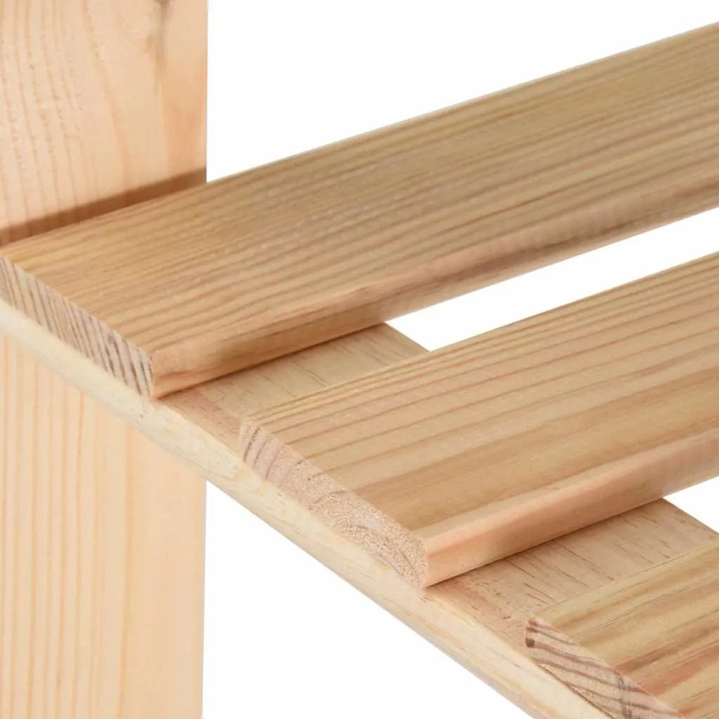 Úložný regál s 5 policemi 80 x 28,5 x 170 cm masivní borovice 327320