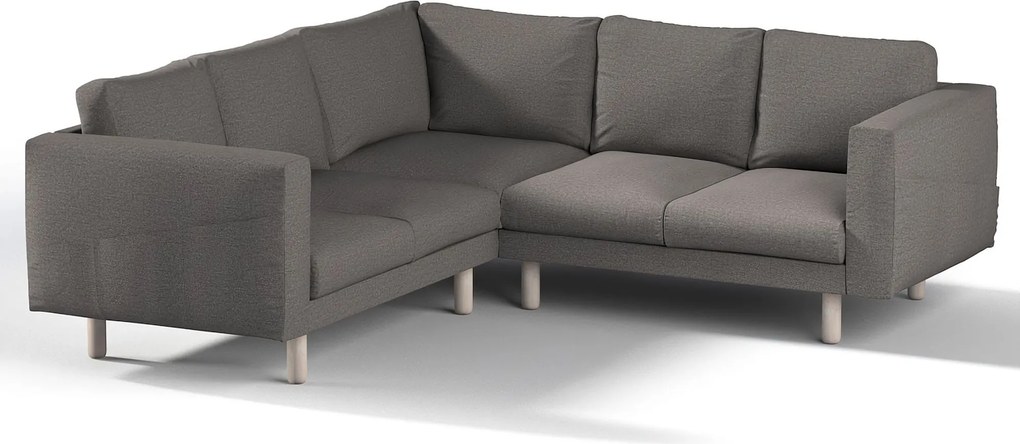 Potah na pohovku IKEA Norsborg rohová 4-místná barva šedá látka pletený vzor