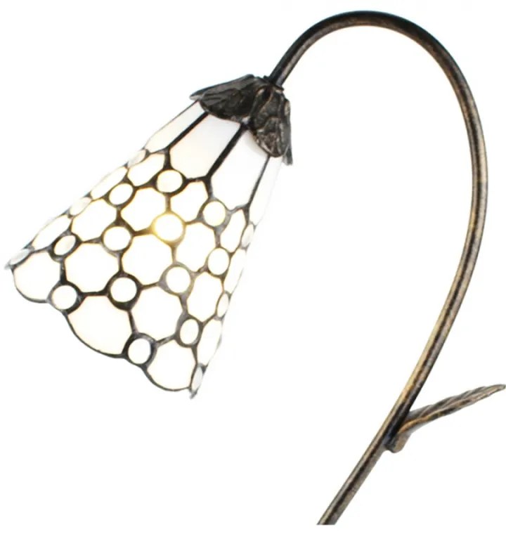 Stolní Tiffany lampa kamínky TransparentEye – 30x17x48 cm