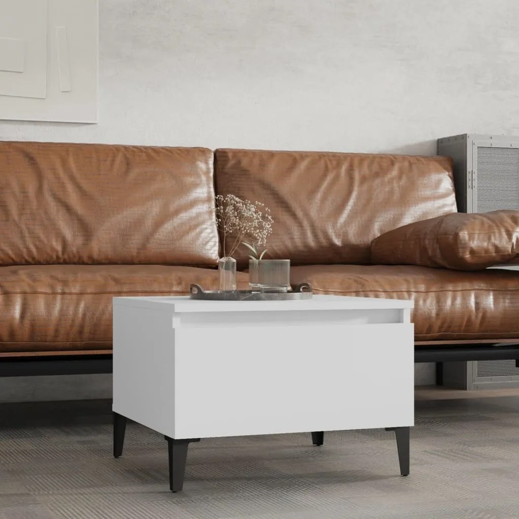 vidaXL Odkládací stolek 50 x 46 x 35 cm kompozitní dřevo [819522] Barva: Betonová šedá