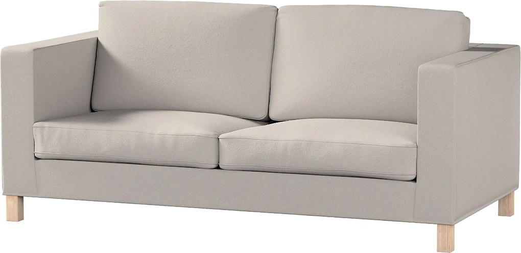 Potah na pohovku IKEA  Karlanda rozkládací, krátký barva béžová látka pletený vzor