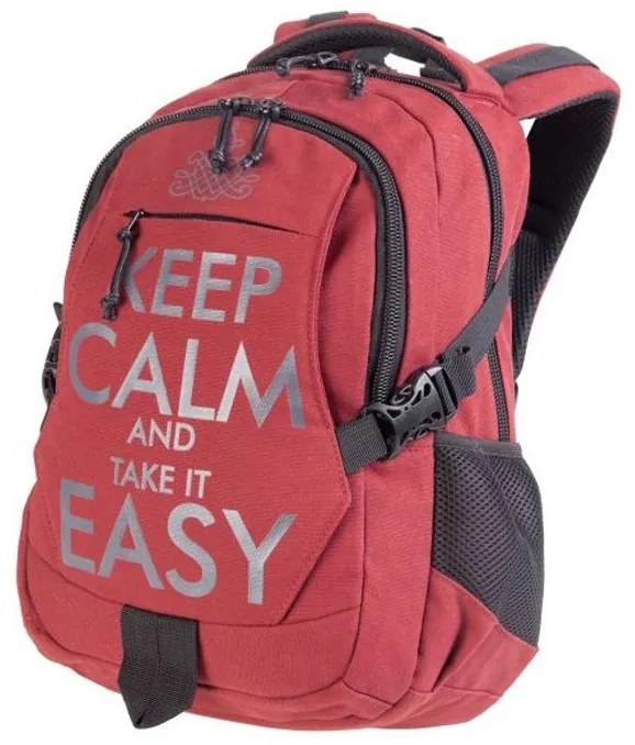 Easy školní sportovní batoh Vínový, 44 x 31 x 20 cm