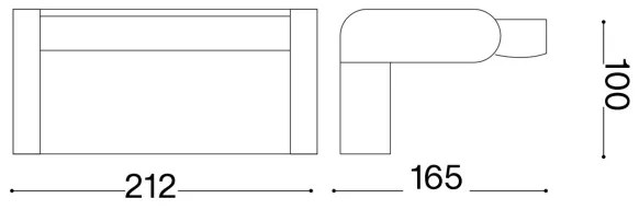 Ideal Lux - LED Venkovní nástěnné svítidlo SWIPE LED/21W/230V antracit