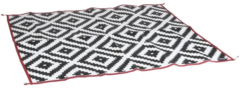 428635 Bo-Camp Venkovní koberec Chill mat Lewisham 2,7 x 2 m L černý a bílý