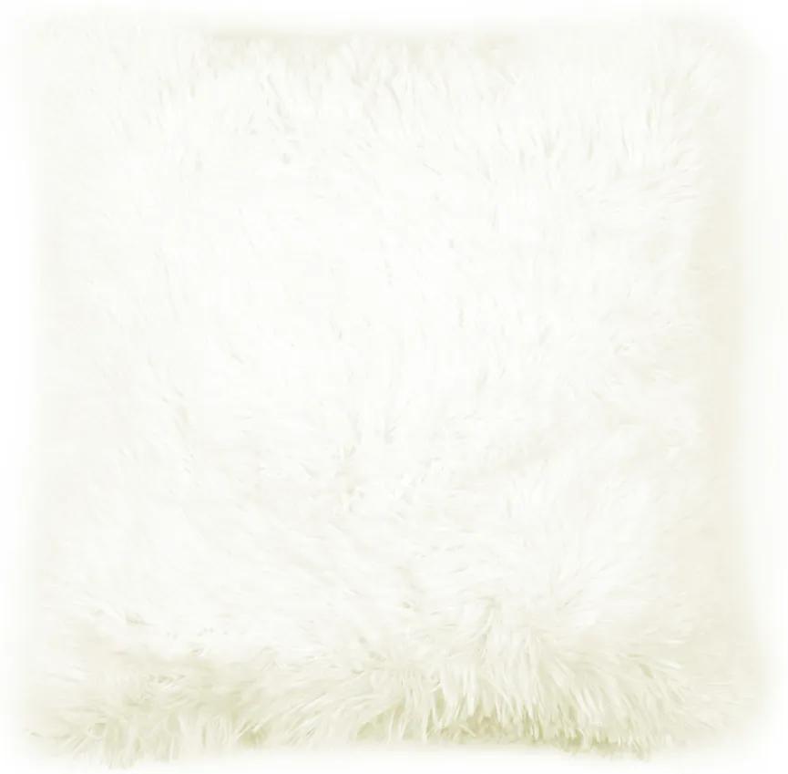 JAHU Povlak na polštářek Chlupáč Peluto Uni bílá, 40 x 40 cm