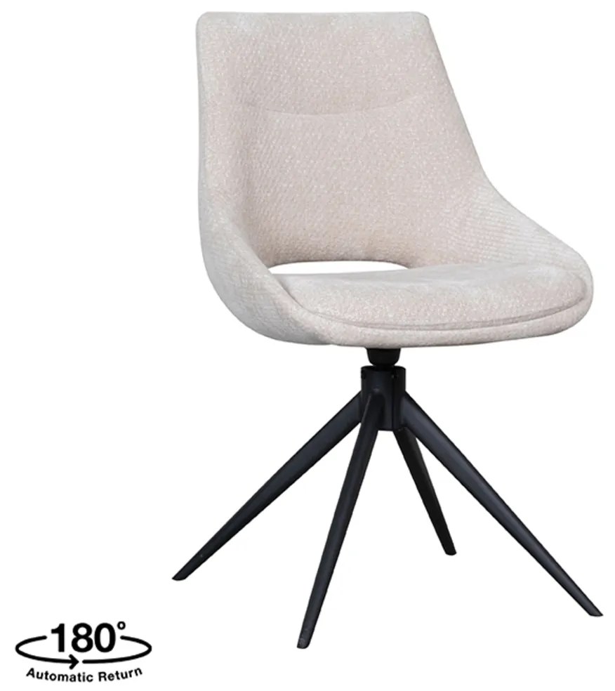 LABEL51 Otočná jídelní židle MARLOW světlá