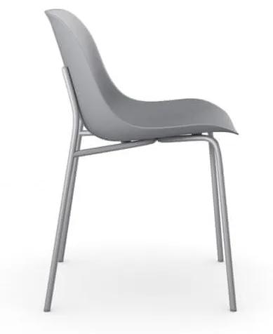 Danish style Židle Filuet (SET 2ks), šedá