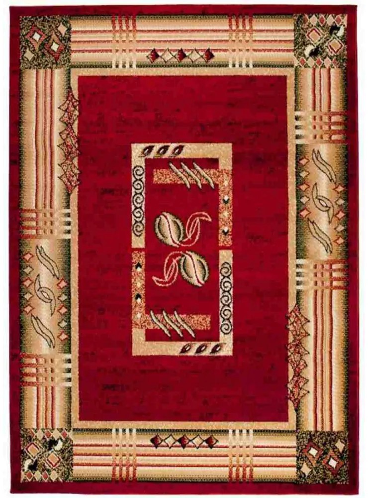 Kusový koberec PP Laio červený, Velikosti 60x100cm