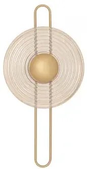 LED zlato-amber nástěnné svítidlo Nous 9W