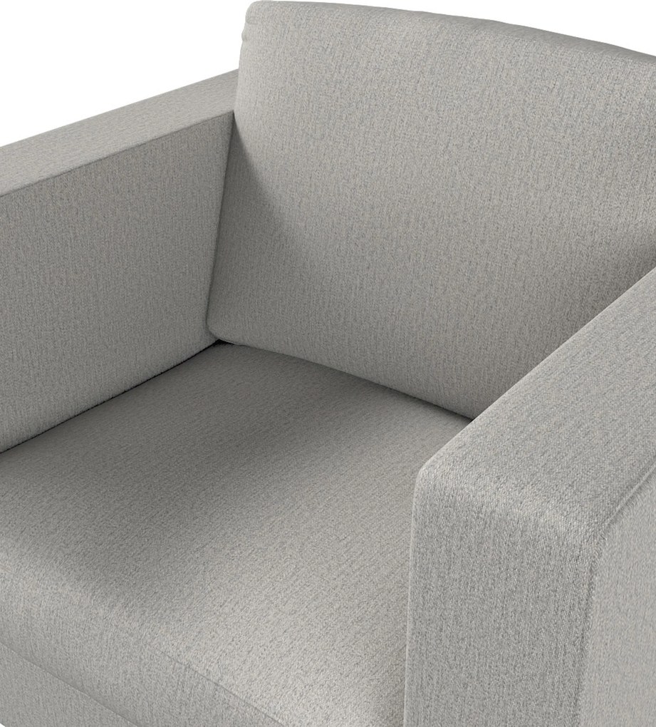 Potah na křesko IKEA Karlanda, krátký barva šedá látka pletený vzor