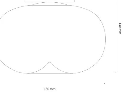 LED Stropní svítidlo VASO LED/4W/230V pr. 18 cm černá/kouřová