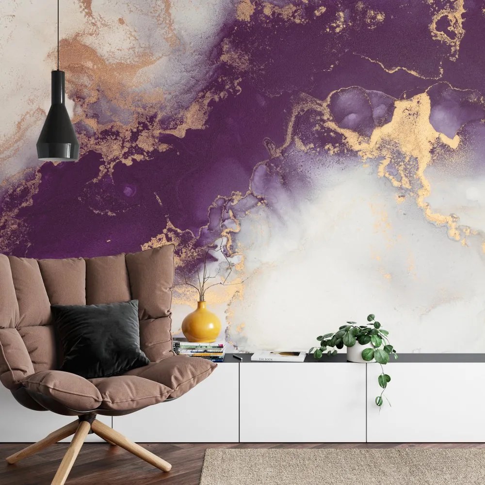 Fototapeta Marble Ink Abstract Art From Exquisite Original Painting For Abstract Background . Painting Was Painted Pattern Of Ombre Alcohol Ink . Hladký vinyl 104x70.5