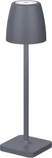 NV 9223413 Venkovní stolní lampa COLT tmavě šedý litý hliník a akryl LED 2W 3000K IP54 62st. 5V DC vypínač na těle USB kabel stmívatelné - NOVA LUCE