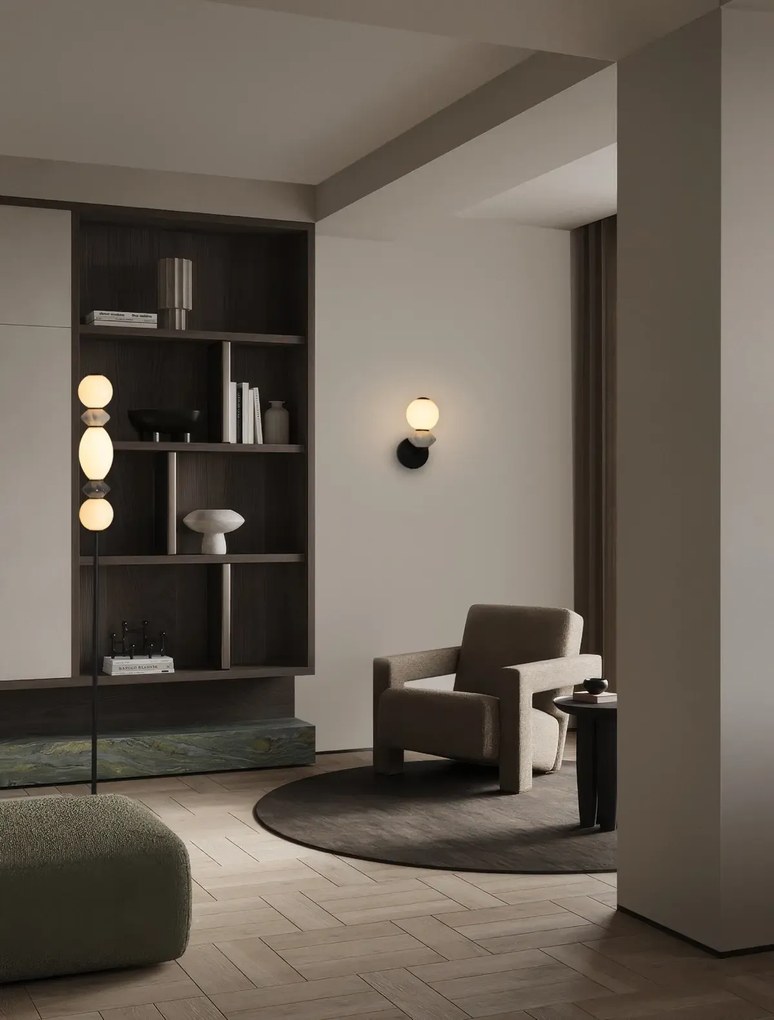Designová stojací lampa Pallina