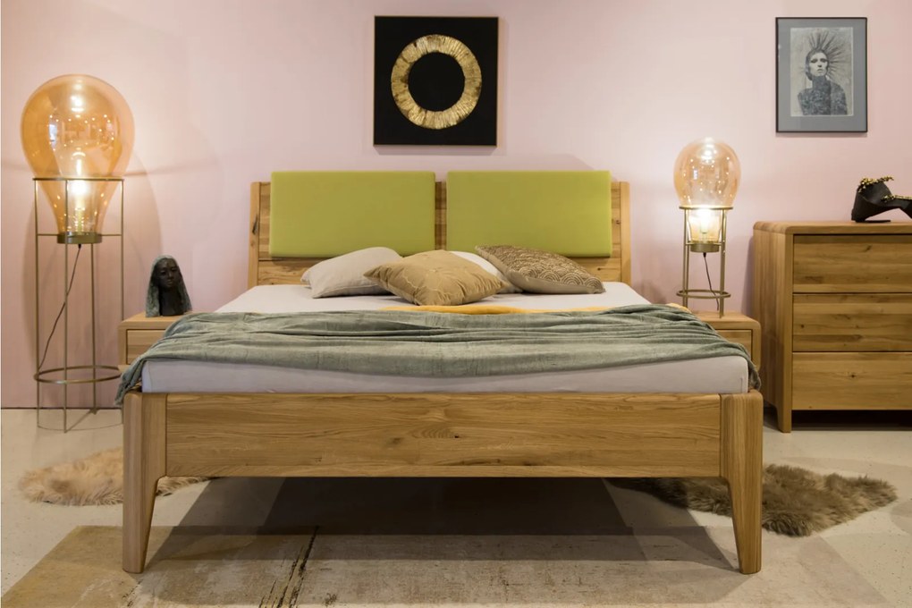 Postel Fantazie nastavitelné čelo šikmé Domestav F303 Materiál: Buk cink, Barevne provedení: Přírodní provedení-lak