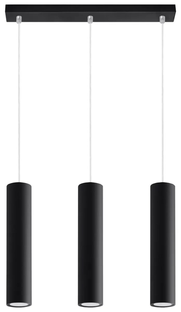 Sollux Lighting Závěsné svítidlo LAGOS 3L černé