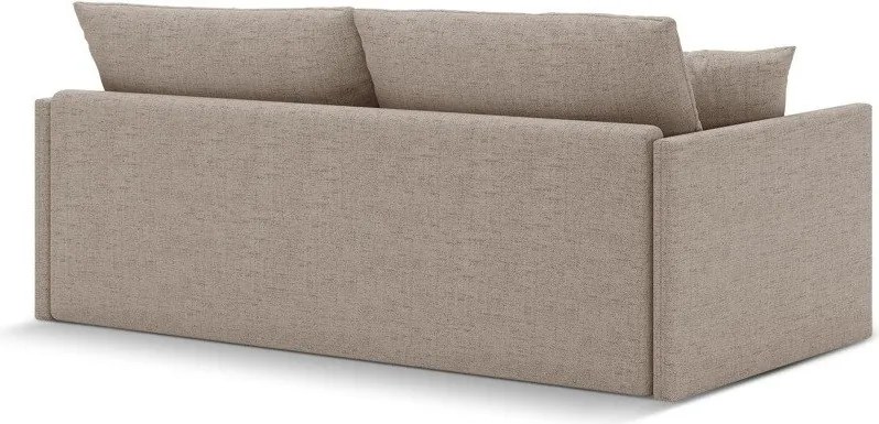 Světle hnědá žinylková rozkládací pohovka 209 cm Shannon – Cosmopolitan Design