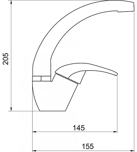NOVASERVIS umyvadlová dřezová stojánková baterie METALIA 57 chrom, 57016,0