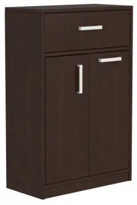 Nízká koupelnová skříňka šířka 60 cm s košem Dub RJK světlý