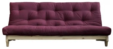 sofa FRESH by Karup - 97*200 cm natural (přírodní) + futon bordeaux 710