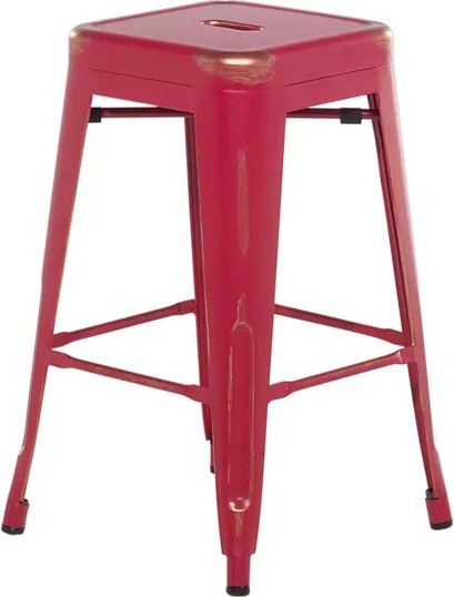 Červeno-zlatá barová stolička 60 cm - CABRILLO