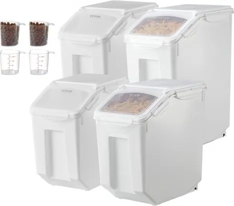 15Lx2 + 20Lx2 Zásobník na ingredience Vzduchotěsný kuchyňský koš na mouku