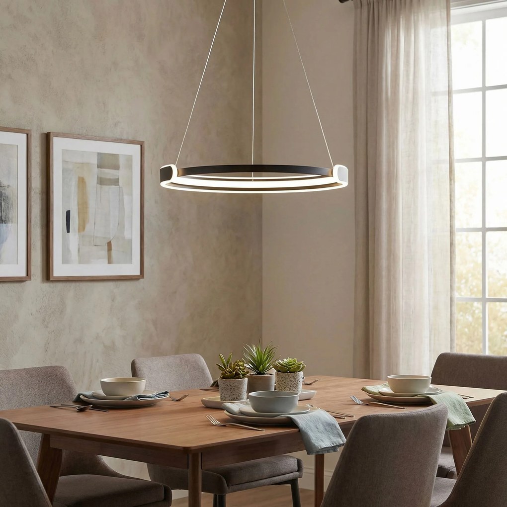 Toolight Toolight, LED stropní svítidlo 50cm, 48W, 4000K, 2500lm, APP1927-CP, černá, OSW-66067