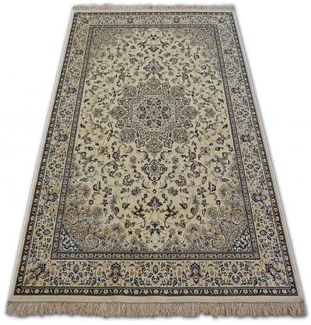 Koberec WINDSOR 22915 ROSETTE JACQUARD slonová kost/modrý