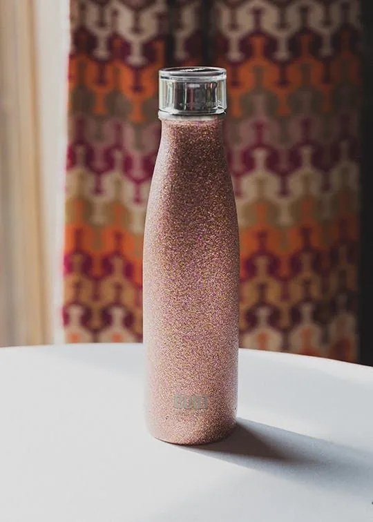 Kitchen Craft Termoska Built Rose Gold Glitter 500 ml, růžová barva, kov