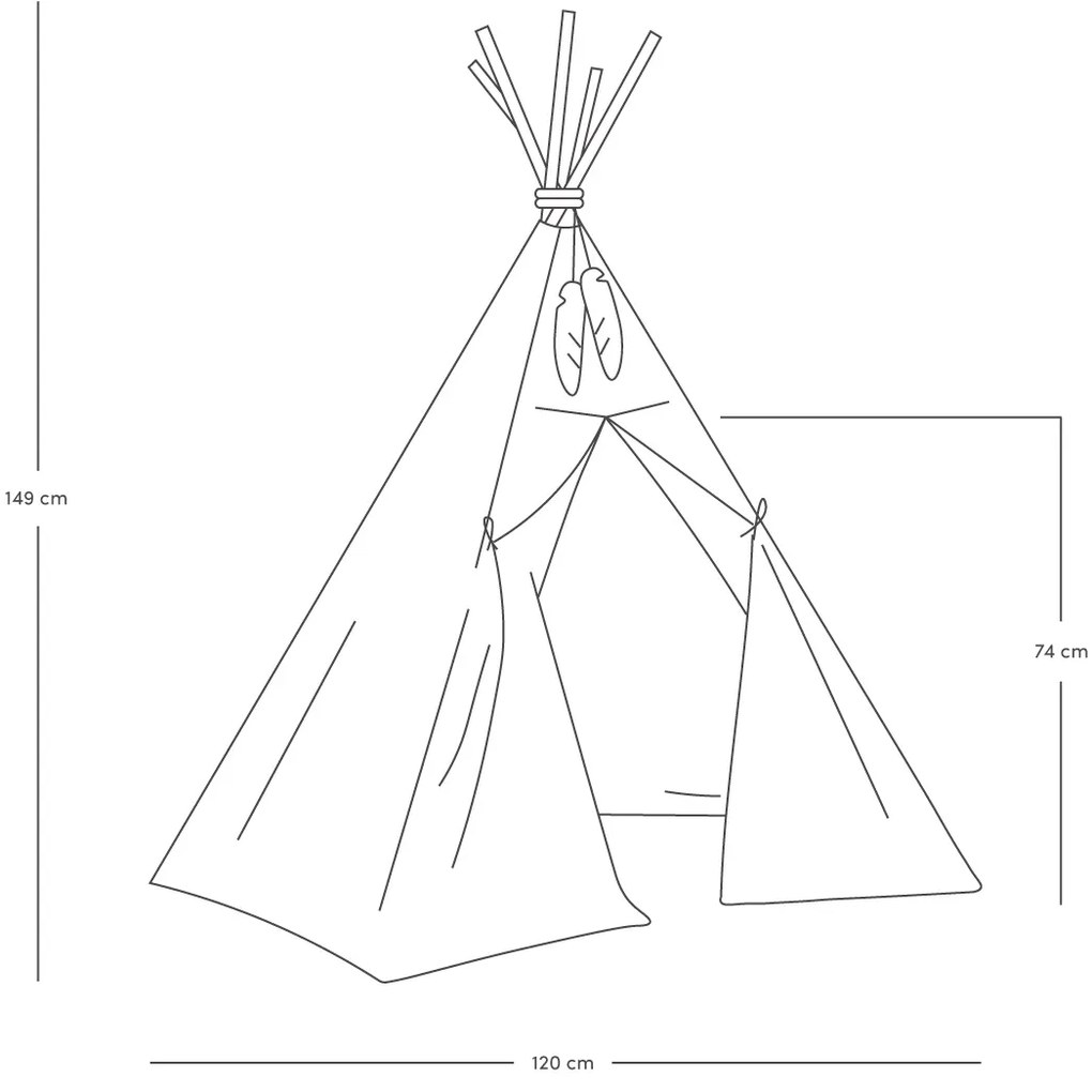 Nobodinoz Nevada TeePee Laurel Green