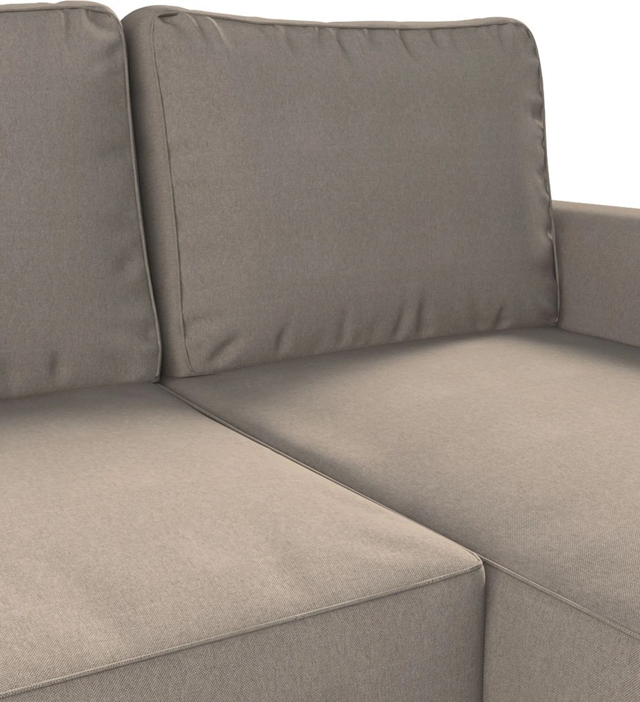 Potah na pohovku IKEA Backabro rozkládací se šezlongem barva béžová látka pletený vzor
