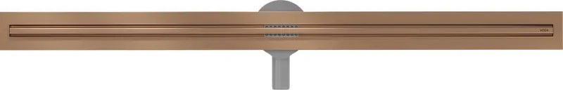 Mexen Flat 360° Slim sprchový žlab 140 cm, měděná matná, 1C41140