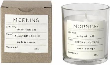 Vonná čajová svíčka Broste Morning | bílá