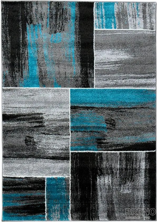 Breno Kusový koberec HAWAII 1350 Turkis, 80x150 cm, Modrá/Vícebarevné