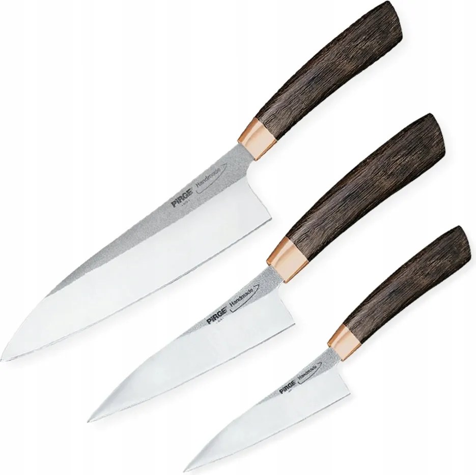 Sada kuchyňských nožů Gyuto 180 mm, Gyuto 140 mm, Paring 110 mm Pirge Handm