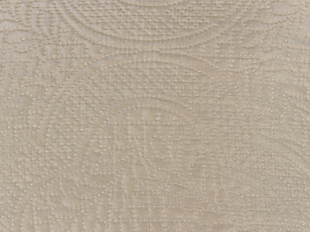 Embosovaný přehoz na postel 160 x 220 cm taupe SHUSH Beliani