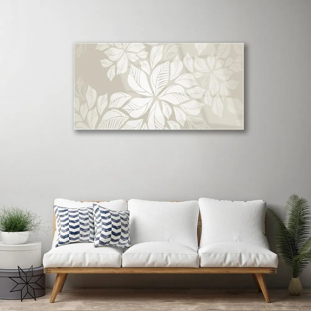 akrylový obraz Květiny Rostlina Umění 100x50 cm