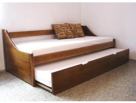 Via-nábytek Postel s přistýlkou Apolo masiv borovice Povrchová úprava postele: Borovice (lakovaná) Rozměry postele: 90 x 200