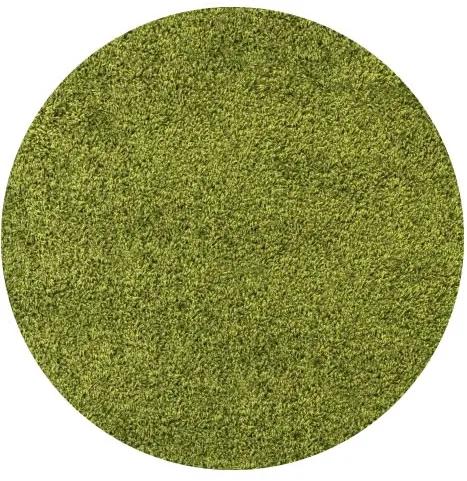 Ayyildiz koberce Kusový koberec Life Shaggy 1500 green kruh - 80x80 (průměr) kruh cm