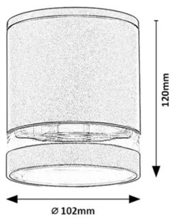 Rabalux 7817 - Venkovní bodové svítidlo ZOMBOR 1xGU10/35W/230V kulatý IP54