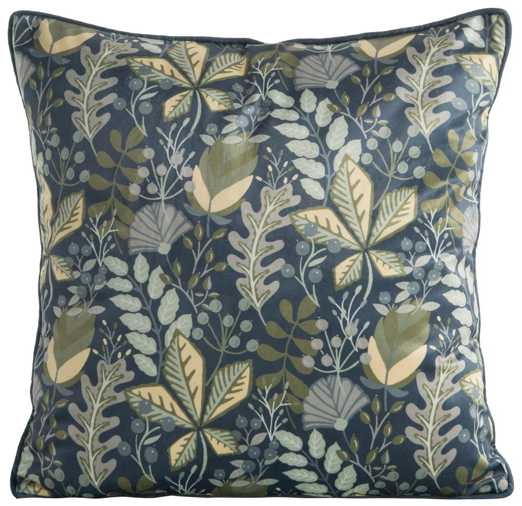 DEKORAČNÍ POVLAK NA POLŠTÁŘ VELVET 107 45X45 CM LISTY