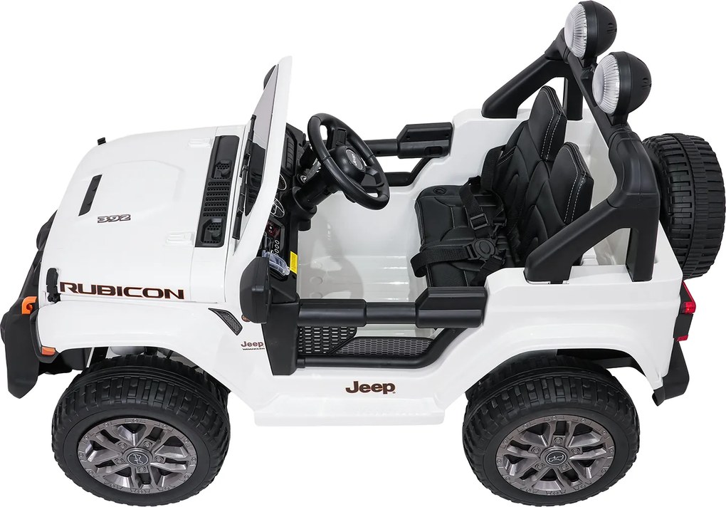 Ramiz Jeep Wrangler Rubicon LIFT elektrické autíčko pro děti bílé